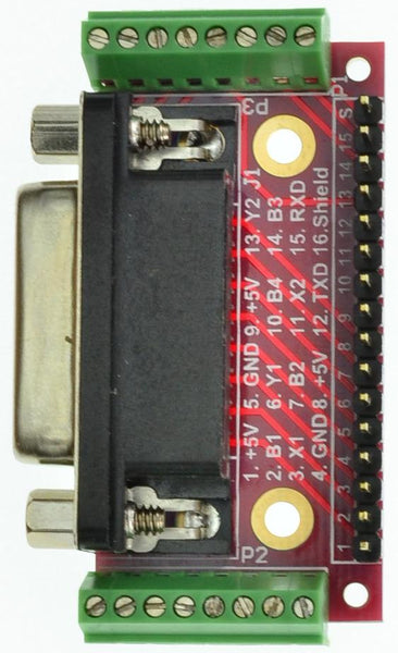 D15-F-BO-V1AS DB15 Female Breakout Board D-Sub 15pin eLabGuy – eLabBay