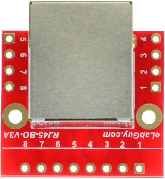 RJ45-BO-V3A, RJ45 8P8C female Breakout Board, network, Ethernet, eLabG ...